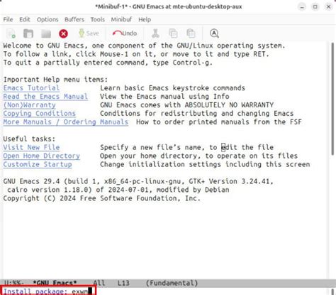 how to use emacs as a desktop environment in linux with exwm make