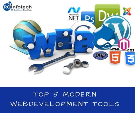 Top 5 Modern Web Development Tools Rg Infotech Web Development