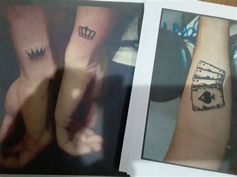 Pin By Adidasadidas On M Queen Tattoo King Tattoos Couple Tattoos