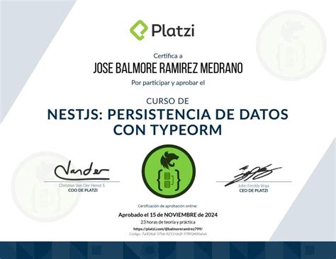 Nestjs Fullstackdeveloper Typescript Nodejs Jose Balmore Ramirez Medrano