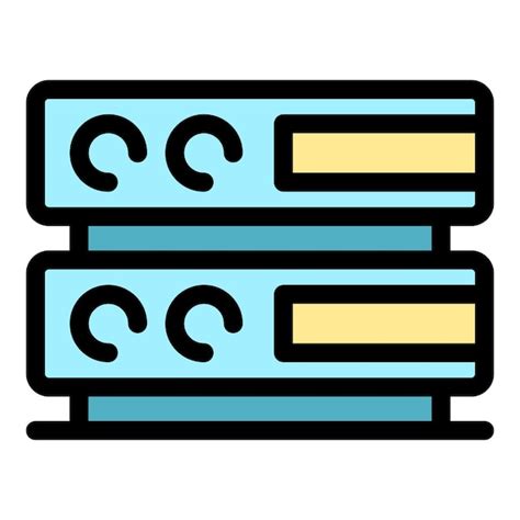 Premium Vector Server Shop Icon Outline Vector Store Computer Retail Mobile Color Flat