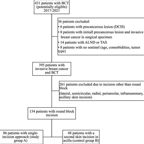 Patient Selection Diagram Alnd Axillary Lymph Node Dissection Bct Download Scientific