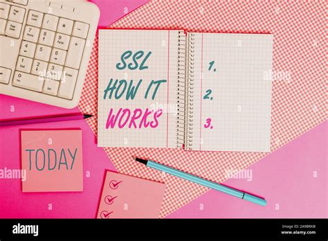 Handwriting Text Writing Ssl How It Works Conceptual Photo Session Key