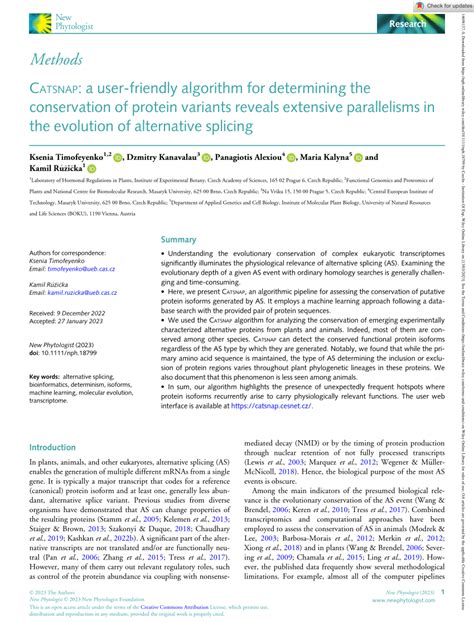 pdf catsnap a user friendly algorithm for determining the