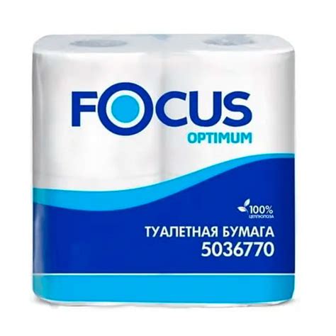 Туалетная бумага Focus Optimum 2сл 4 рул купить в Беларуси оптом и розницу