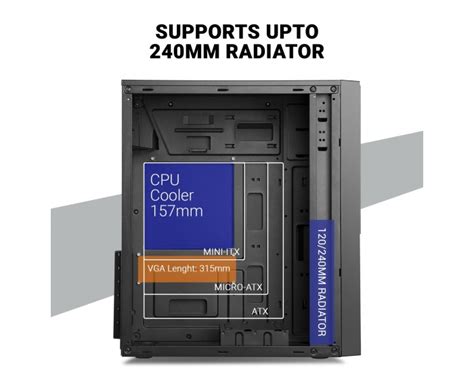 Ant Esports Cabinet Si25 Without Smps Atx 5hdd 4ssd Golchhacomputercom