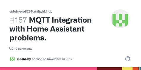 MQTT Integration With Home Assistant Problems Issue Sidoh Esp Milight Hub GitHub