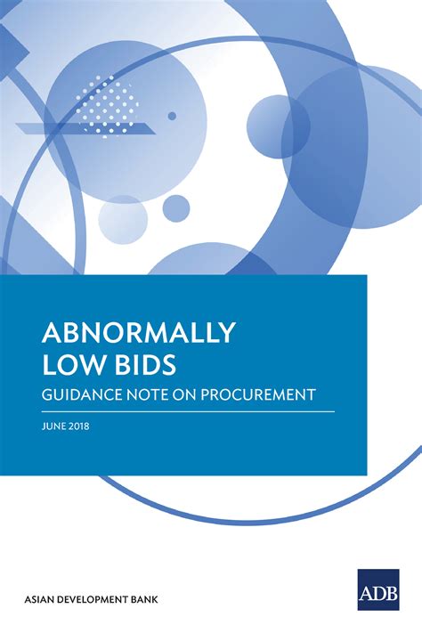 Abnormally Low Bids Procurement Asian Development Bank