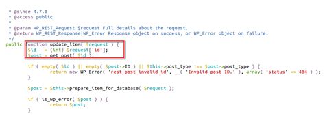 WordPress REST API Vulnerability
