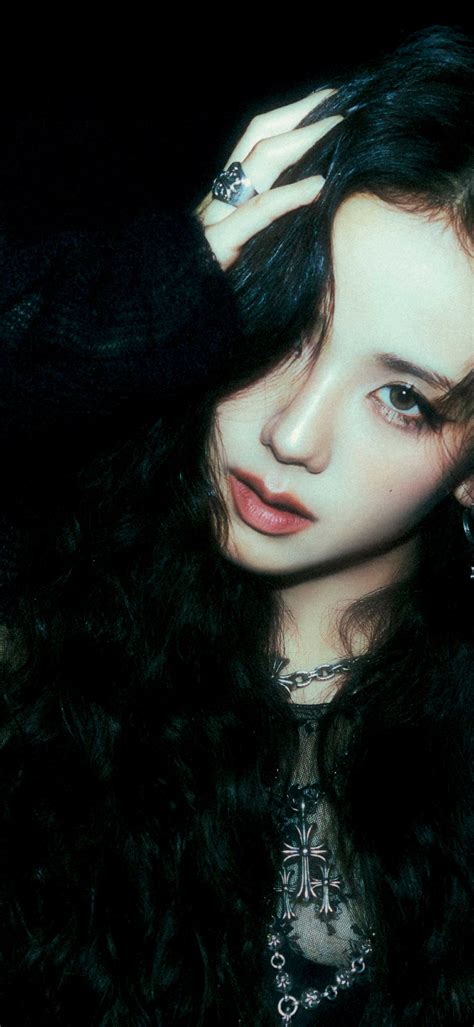 Jisoo Amortage Wallpaper 4k 5k Dark Background Jisoo