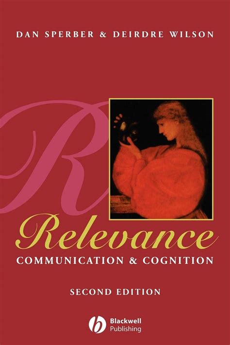 Relevance Communication And Cognition 9780631198789 Sperber Dan Wilson Deirdre 圖書