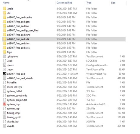 zedboard ad9467 build project and application software deployment q