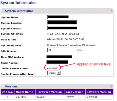 Jumbo Frames Use Case For ESXi5 NetApp And Cisco NetGear Switches Softwareab