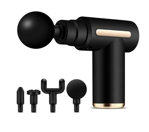 Cordless Rechargeable Handheld Massage Gun Deep Tissue Massager With Quiet 6 Speed Vibration At