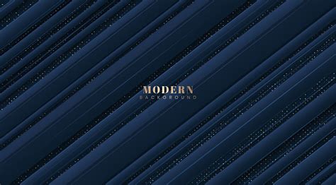 현대 추상적 인 진한 파란색 대각선 스트립 배경에 황금 점선 하프 톤 패턴 고급스럽고 우아한 템플릿 디자인 현대 의 간단한