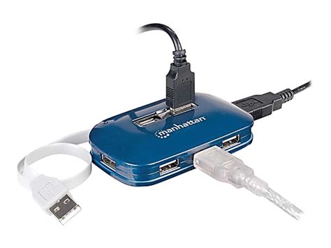 Manhattan Usb Ultra Hub X Usb Ports Ac Or Bus Power Multiple Transaction Translator