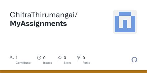 GitHub ChitraThirumangai MyAssignments