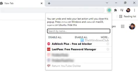 manage chrome extensions with one click extension manager