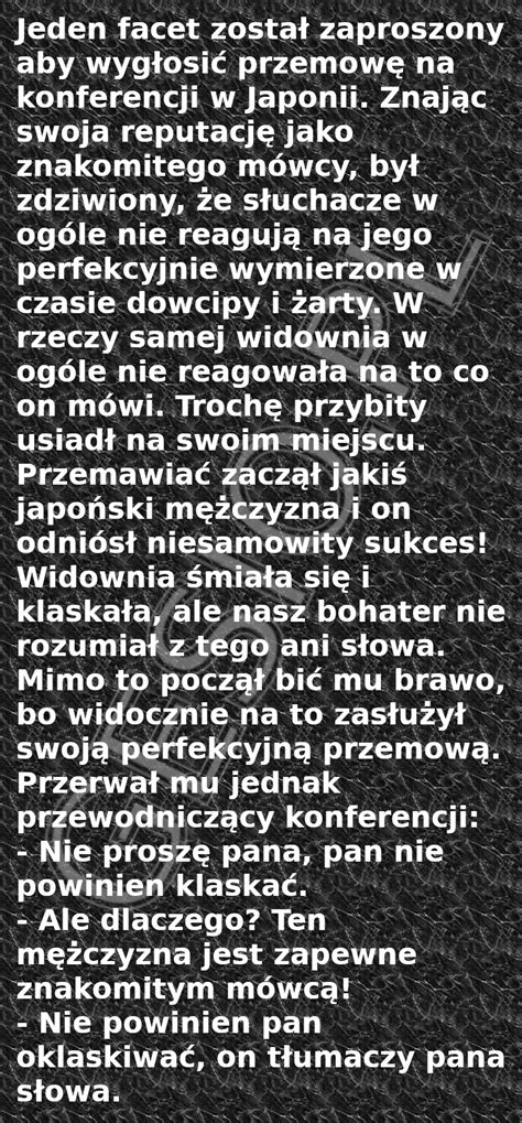 Humor Jeden Facet Został Zaproszony Aby Wygłosić Przemowę Gesio