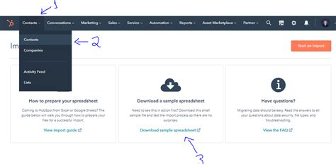 Solved Hubspot Community Importing Contacts Excel Template Hubspot