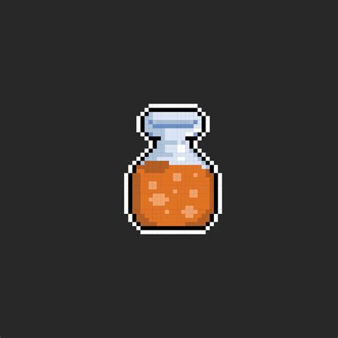 Orang Liquid Glass Tube In Pixel Art Style Vector Art At Vecteezy