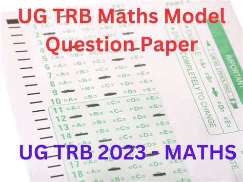 ug trb maths model question paper