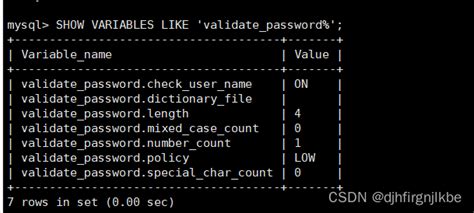 mysql8的密码安全策略 mysql8 密码策略 csdn博客