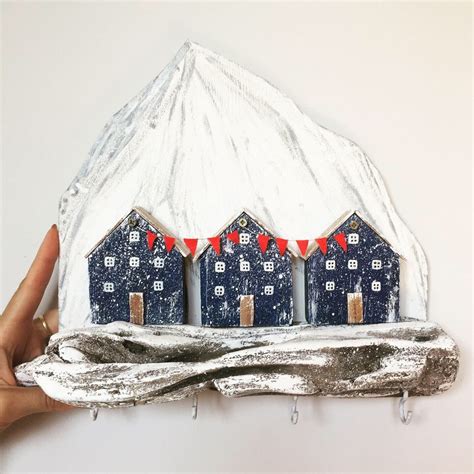 Ключница дрифтвуд ключница на стену Домики в гора в интернет магазине на Ярмарке Мастеров