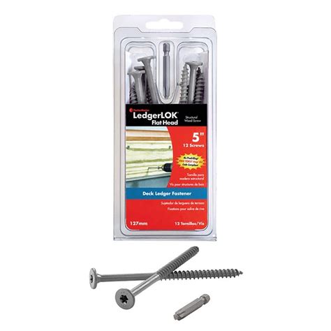 Have A Question About Fastenmaster Ledgerlok Flat Head Structural Ledger Board Screws 5 Inch
