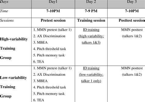 overview of timing in the experiment protocol download scientific