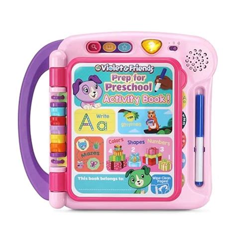 Vtech Leapfrog Violet And Friends Prep For Preschool Activity Book Pink
