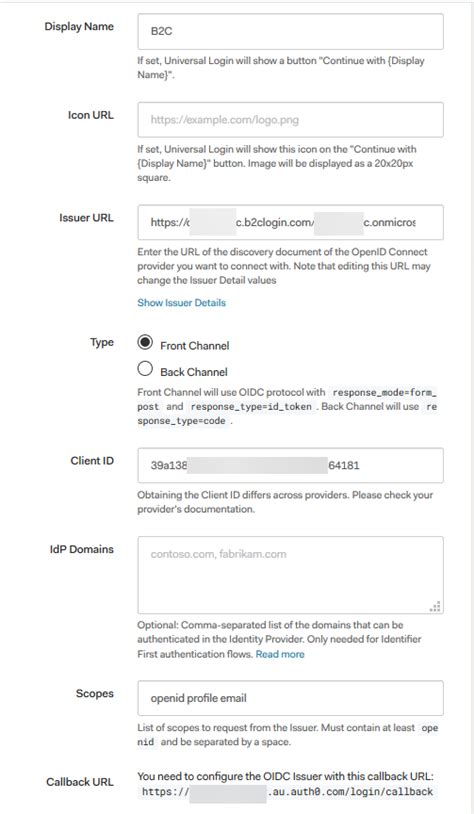 connecting auth0 to azure ad b2c via the auth0 custom identity provider