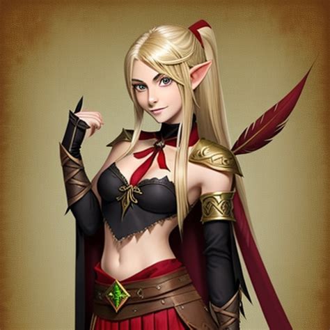 Rule 34 Ai Generated Armor Blonde Hair Blood Elf Exposed Stomach