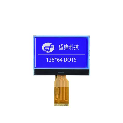 China 12864 Dot Matrix Graphic Cog Lcd Module Stn Blue Manufacturer