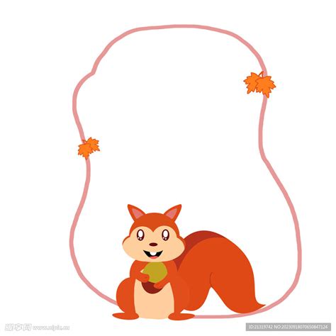 卡通松鼠插画设计图 海报设计 广告设计 设计图库 昵图网