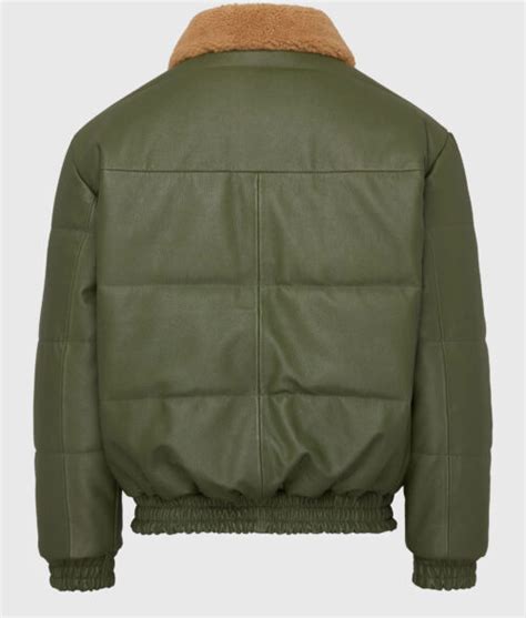Justin Bieber Green Bomber Flight Jacket Tlc
