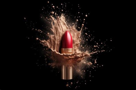Premium Ai Image Lipstick With Powder Splash Illustration Ai Generativexa