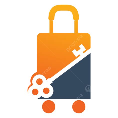여행 가방 및 키 로고 디자인 벡터 여행 가방 열쇠 로고 Png 일러스트 및 벡터 에 대한 무료 다운로드 Pngtree