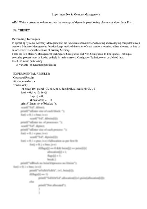SOLUTION Operating System Experiment Studypool