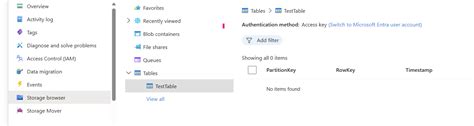 Exploring The Data From Azure Table Storage Within Azure Cloud Itself Stack Overflow