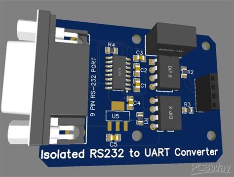 Diy Isolated Uart To Rs 232 Communication Module Sponsor Pcbway