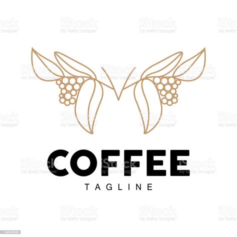 커피 로고 커피 트리 디자인 카페 음료 벡터 아이콘 브랜드 일러스트 레이 션 기호 0명에 대한 스톡 벡터 아트 및 기타 이미지 0명 갈색 광고 Istock