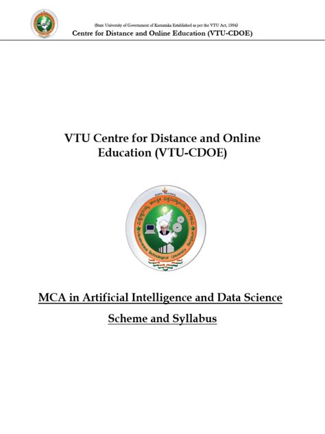 mca in artificial intelligence and data science pdf thread