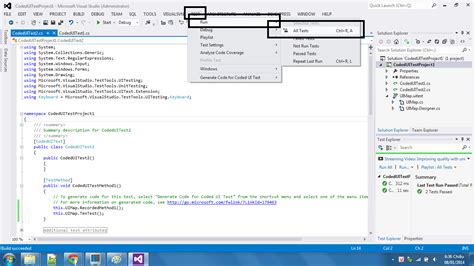 Project Test có sẵn trong Visual Studio và cách sử dụng