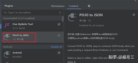 java的pojo对象转Json串的idea工具 知乎