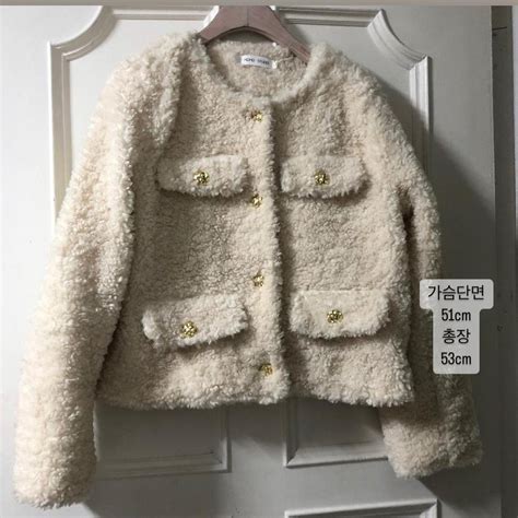 금장 뽀글이 양털 페이크퍼 시어링 두툼 자켓 헬로마켓