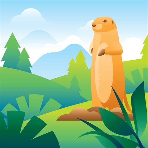 Gopher Illustration Free Vector 175161 Vector Art At Vecteezy