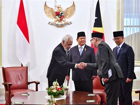 [FOTO] Presiden Prabowo Subianto Terima Kunjungan PM Kepulauan Solomon ...