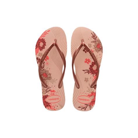 Chinelo Havaianas Slim Organic Florido Feminino Ultimos Pares Oferta Escorrega O Preço