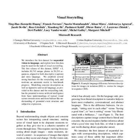 Visual Storytelling Acl Anthology